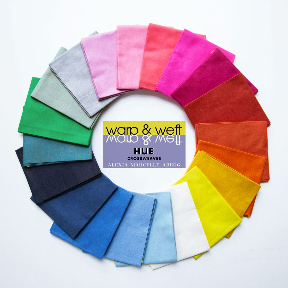 Warp and Weft Hue Crossweaves fabric by Alexia Marcelle Abegg - Ruby ...