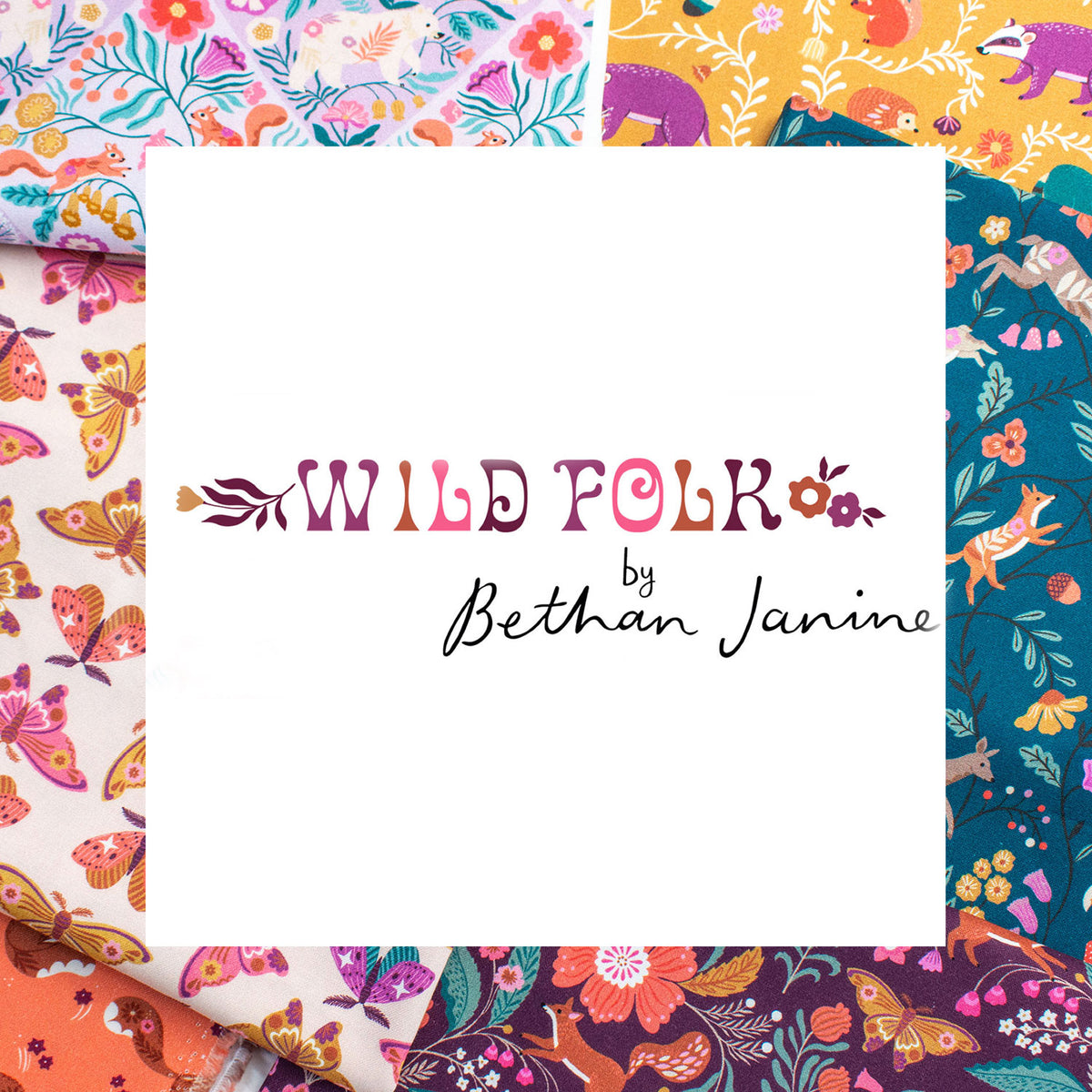 Wild Folk fabric by Bethan Janine - Dashwood Studio– Bloomerie Fabrics