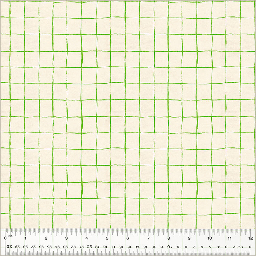 Heather Ross By Hand, Drawn Plaid in Cotton– Bloomerie Fabrics