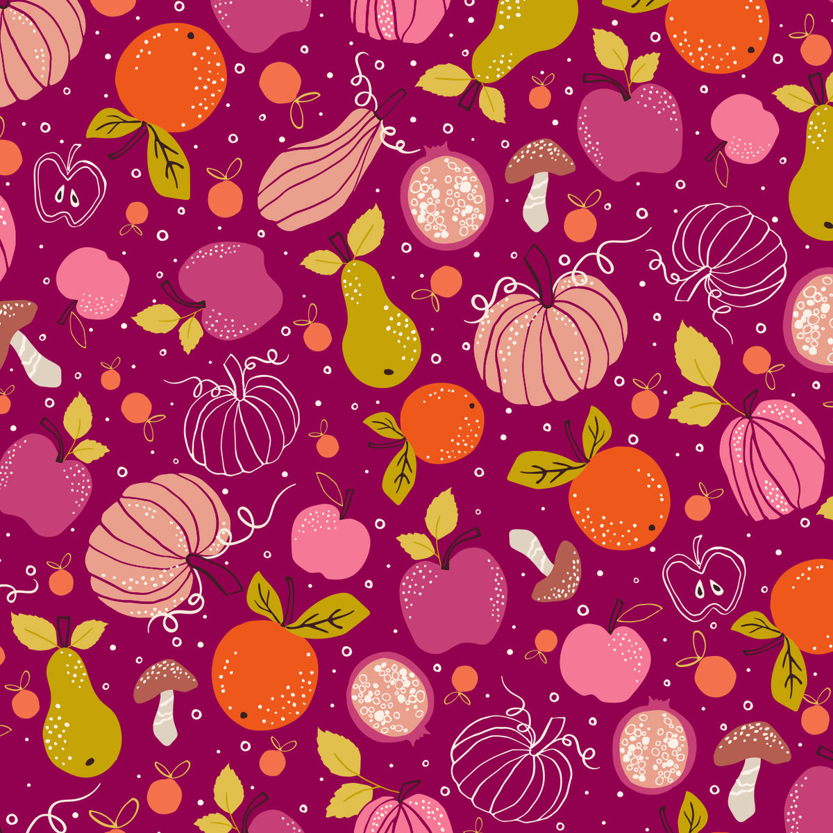 Woodland Wander, Fall Harvest fabric by Nina Raby Jones - Dashwood ...